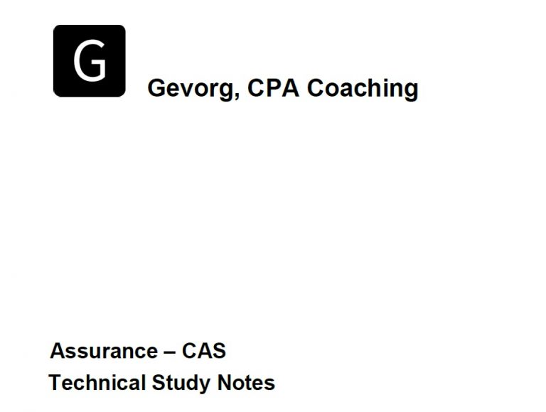Study Notes | Gevorg CPA